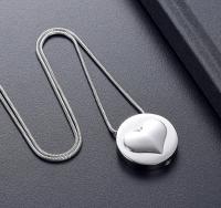 China Stainless Steel Love Heart Keepsake Ashes Pendant for Human and Pet Cremation Jewelry for sale