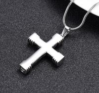 China Cross Cremation Necklace for Ashes Keepsake Pendant Necklace For Women/Men Urns Decoration OEM/ODM for sale