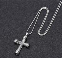 China Cross Cremation Necklace for Ashes Keepsake Pendant Necklace For Women/Men Urns Decoration OEM/ODM for sale