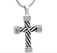 China Cross Cremation Necklace for Ashes Keepsake Pendant Necklace For Women/Men Urns Decoration OEM/ODM for sale