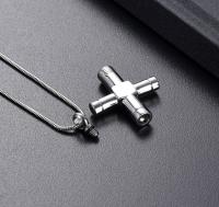 China Stainless Steel Cremation Jewelry Pendant for Women Keepsake Ashes Locket Necklace for sale