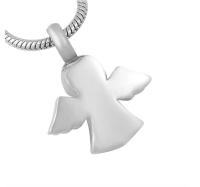 China Crystal Angel Cross Pendant Necklace for Ashes Urn Cremation Jewelry Gift Occasion for sale