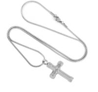 China Stainless Steel Cross Pendant Necklace for Ashes Urn Cremation Religious Keepsake for sale