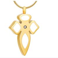 China Men's Waterdrop Shape Pendant with Crystal Inlay and Enamel 18K Gold Plated Fashion for sale