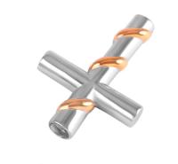 China Stainless Steel Cross Shape Memorial Urn For Ashes Keepsake Gift Ashes Necklace For Unisex for sale