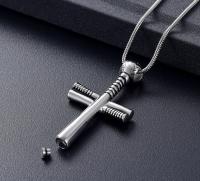 China Classic Style Cremation Jewelry Cross Pendant for Ashes Made of 316L Stainless Steel for sale