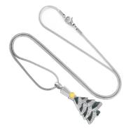 China Jewelry Type Pendants or Charms Classic Christmas Tree Pendant Stainless Steel Necklace for sale