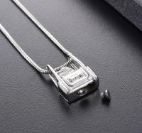 China Beautiful Cute Parrot Cremation Pendant for Ashes in Silver Gold Rose Gold and Black for sale