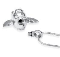 China Unique Designs Cute Pig With Wings Funeral Keepsake Pendant Necklace Silver Rose Gold for sale