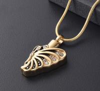 China Stainless Steel Necklace with Beautiful Butterfly Design Funeral Keepsake Jewelry for sale