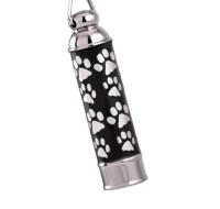 China Cylinder Shape Stainless Steel Cremation Urn Pendant Necklace for Ash Pet Ash Urn Jewelry for sale