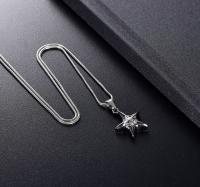 China Decoration Beautiful Star Inlay Clear Crystal Cremation Jewelry Pendant for Men Women for sale