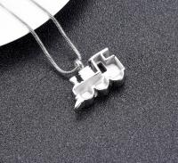 China Mini Train Shape Stainless Steel Cremation Ashes Locket Necklace Memorial Jewelry for Pet/Human Remains for sale