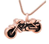 China Unique 316L Stainless Steel Vintage Motorcycle Pendant Cremation Jewelry for Ashes for sale