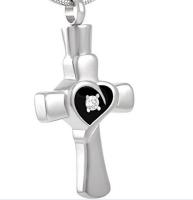China Gender-Neutral Stainless Steel Cross Keepsake Pendant Cremation Necklace Women's for sale