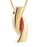 China Memorialization Cremation Jewelry Ashes for Necklace Z-Shaped Stainless Steel Pendant for sale