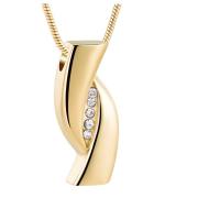 China Memorialization Cremation Jewelry Ashes for Necklace Z-Shaped Stainless Steel Pendant for sale