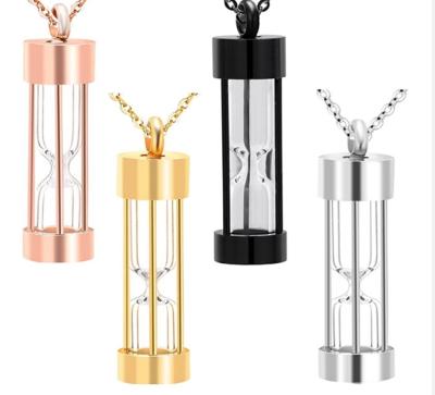 China Stainless Steel Eternity Memory Hourglass Urn Necklace for Pet/Human A Loving Tribute for sale