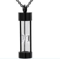 China Stainless Steel Eternity Memory Hourglass Urn Necklace for Pet/Human A Loving Tribute for sale