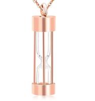 China Stainless Steel Eternity Memory Hourglass Urn Necklace for Pet/Human A Loving Tribute for sale