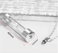 China Stainless Steel Eternity Memory Hourglass Urn Necklace for Pet/Human A Loving Tribute for sale