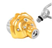 China Engravable Cupcake Stainless Steel Cremation Jewelry Urn Pendant Perfect for Human Ashes for sale
