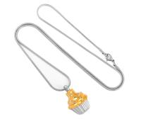 China Engravable Cupcake Stainless Steel Cremation Jewelry Urn Pendant Perfect for Human Ashes for sale