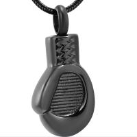 China Stainless Steel Boxing Glove Cremation Ashes Memorial Necklace for Men Keepsake Pendant for sale