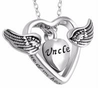 China Classic Style A Heart in Heaven Locket Heart Cremation Memorial Ashes Urn Necklace for sale
