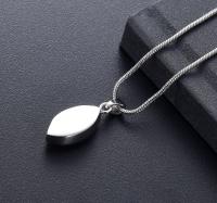 China Flower Teardrop Urn Necklace with Stainless Steel Inlay and Fashionable Charm Pendants for sale