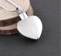 China Warm Heart Dog Paw Print Cremation Jewelry Keepsake Memorial Urn Necklace Ash Holder Pendant for sale