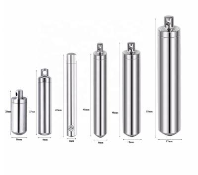 China Stainless Steel Perfume Holder Bullet Cylinder Ashes Urn Pendant Angel Wing Charm Necklace Jewelry 6 Sizes for sale
