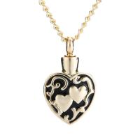 China OEM/ODM Stainless Steel Love Heart Necklace Cremation Ashes Urn Pendant for Men Women for sale