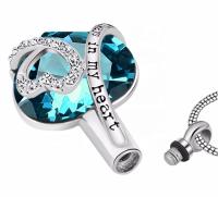 China Stainless Steel Heart Locket Screw Necklace for Memorial Ashes Keepsake Pendant for sale