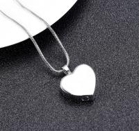 China Pet Funeral Footprints in Heart Keepsake Jewelry Ashes Locket Cremation Urn Necklace for sale