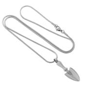 China Picture Stainless Steel Spade Shape Cremation Urn Pendant for Human/Pet Ashes Jewelry for sale
