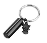 China Jewelry Type Angel Wing Decorative Virgin Mary/Heart Shape Ornaments Keychain Vial Necklace for Ashes for sale