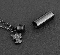 China Jewelry Type Angel Wing Decorative Virgin Mary/Heart Shape Ornaments Keychain Vial Necklace for Ashes for sale