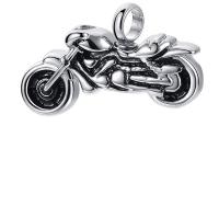 China Stainless Steel Cremation Urns Necklace Women's Engraved Punk Boys Motorcycle Pendant for sale