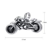 China Stainless Steel Cremation Urns Necklace Women's Engraved Punk Boys Motorcycle Pendant for sale