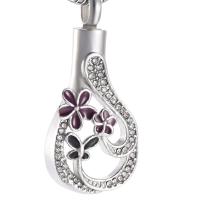 China Picture Perfect Flower Vase Pendant Silver Necklace Best Friend Ash Keepsake Jewelry for sale