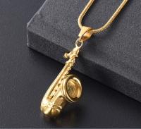 China Saxophone Pendant Necklace A Beautiful Memorial for Loved Ones for sale