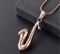 China Saxophone Pendant Necklace A Beautiful Memorial for Loved Ones for sale