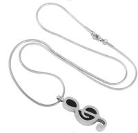 China Musical Note Shape Cremation Jewelry For Ashes Funeral Memorial Pendant With Fill Kit for sale