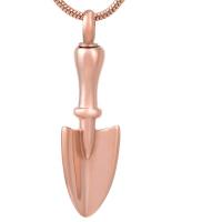 China Shovel Shape Stainless Steel Cremation Necklace for Ashes CLASSIC Style Keepsake Pendant for sale