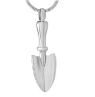 China Shovel Shape Stainless Steel Cremation Necklace for Ashes CLASSIC Style Keepsake Pendant for sale