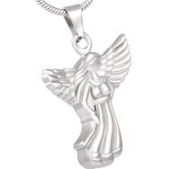 China Stainless Steel Lovely Fairy Urn Necklace for Ashes Cremation Pendant Memorial Jewellery for sale