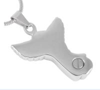 China Stainless Steel Lovely Fairy Urn Necklace for Ashes Cremation Pendant Memorial Jewellery for sale