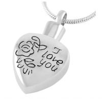 China Excellent Memorial Ashes Keepsake Urn Jewelry Pendant with I Love You Heart Design for sale