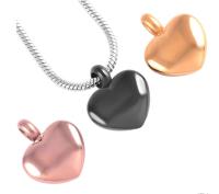 China Unique Stainless Steel Ashes Burial Necklace Heart Shape Cremation Jewelry for Women for sale